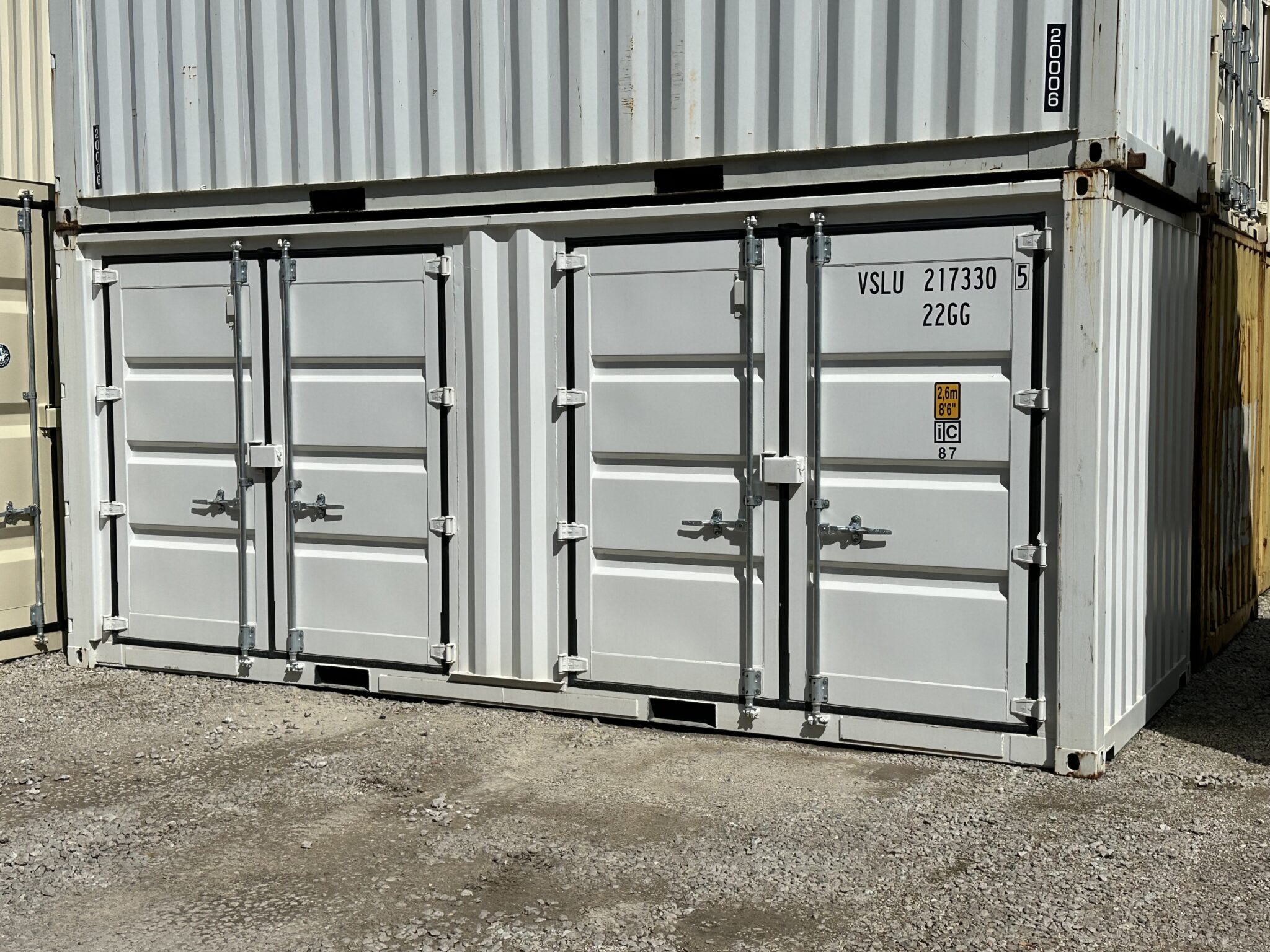 8x20 Two Side Door New One-Trip Shipping Container